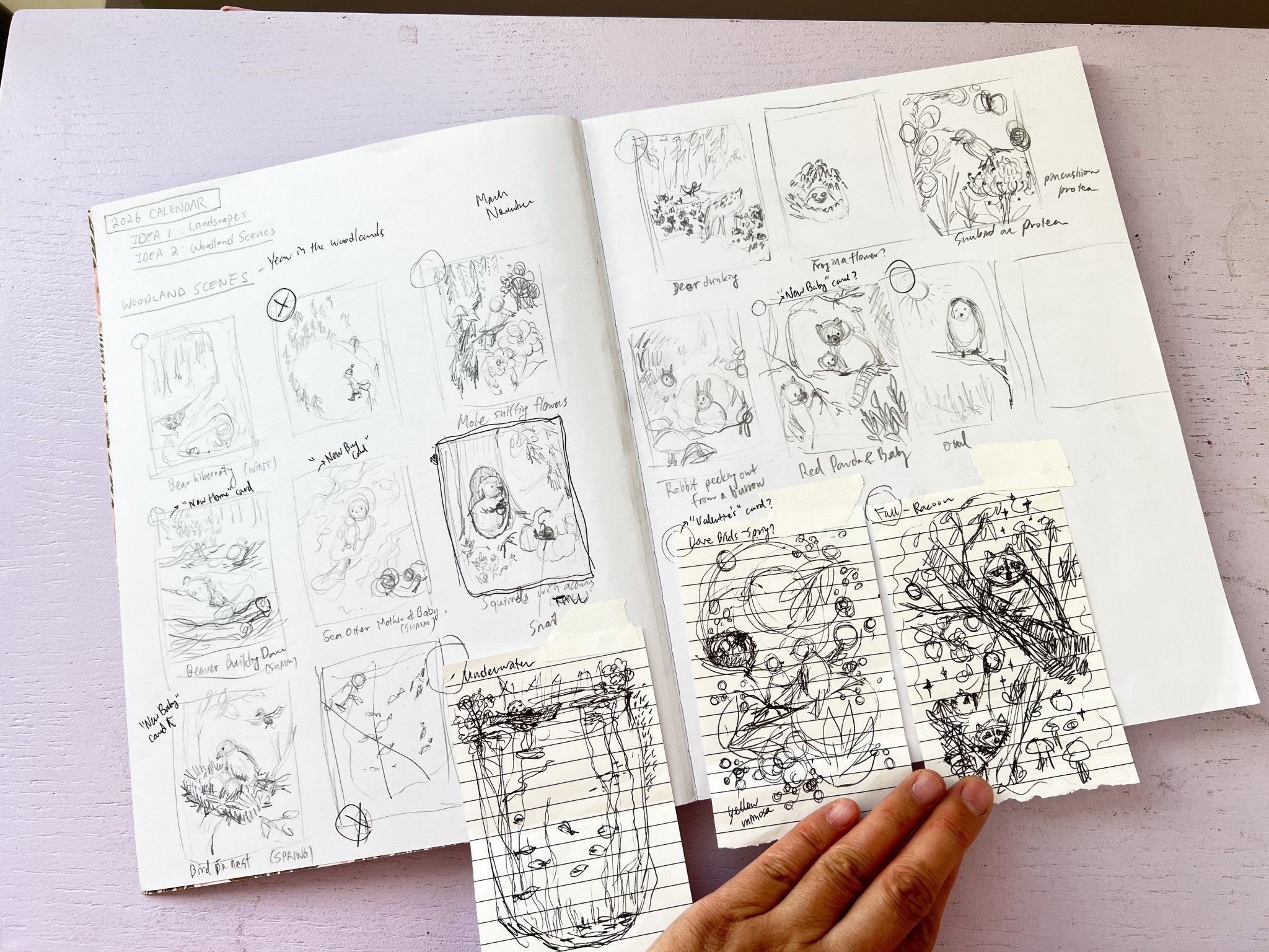 From Sketch to Calendar: How Tiny Thumbnails Become Finished Artwork ...