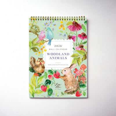 2026 Wall Calendar: Woodland Animals Monthly Calendar on Wall – Jean ...
