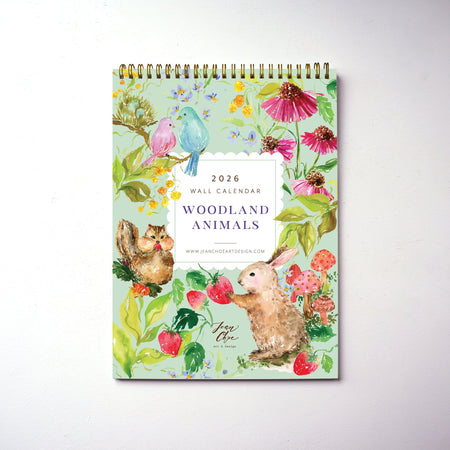 2026 Wall Calendar: Woodland Animals Monthly Calendar on Wall – Jean ...