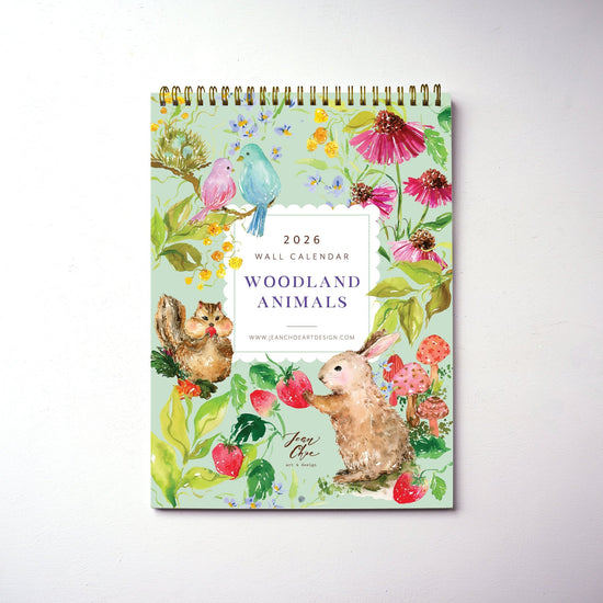 2026 Wall Calendar: Woodland Animals Monthly Calendar on Wall – Jean ...