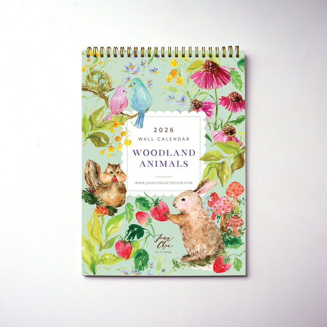 2026 Wall Calendar: Woodland Animals Monthly Calendar on Wall – Jean ...