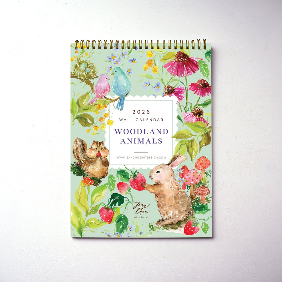2026 Wall Calendar: Woodland Animals Monthly Calendar on Wall – Jean ...