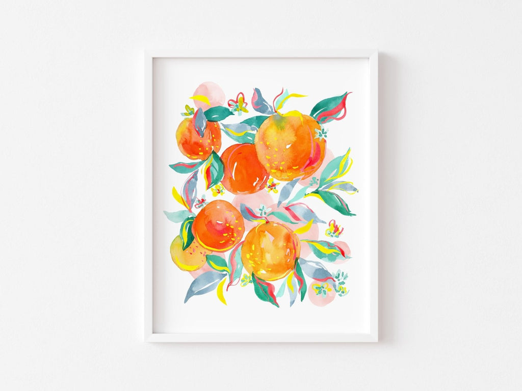Orange Dream Watercolor Art Print for Kitchen or Dining Room – Jean ...